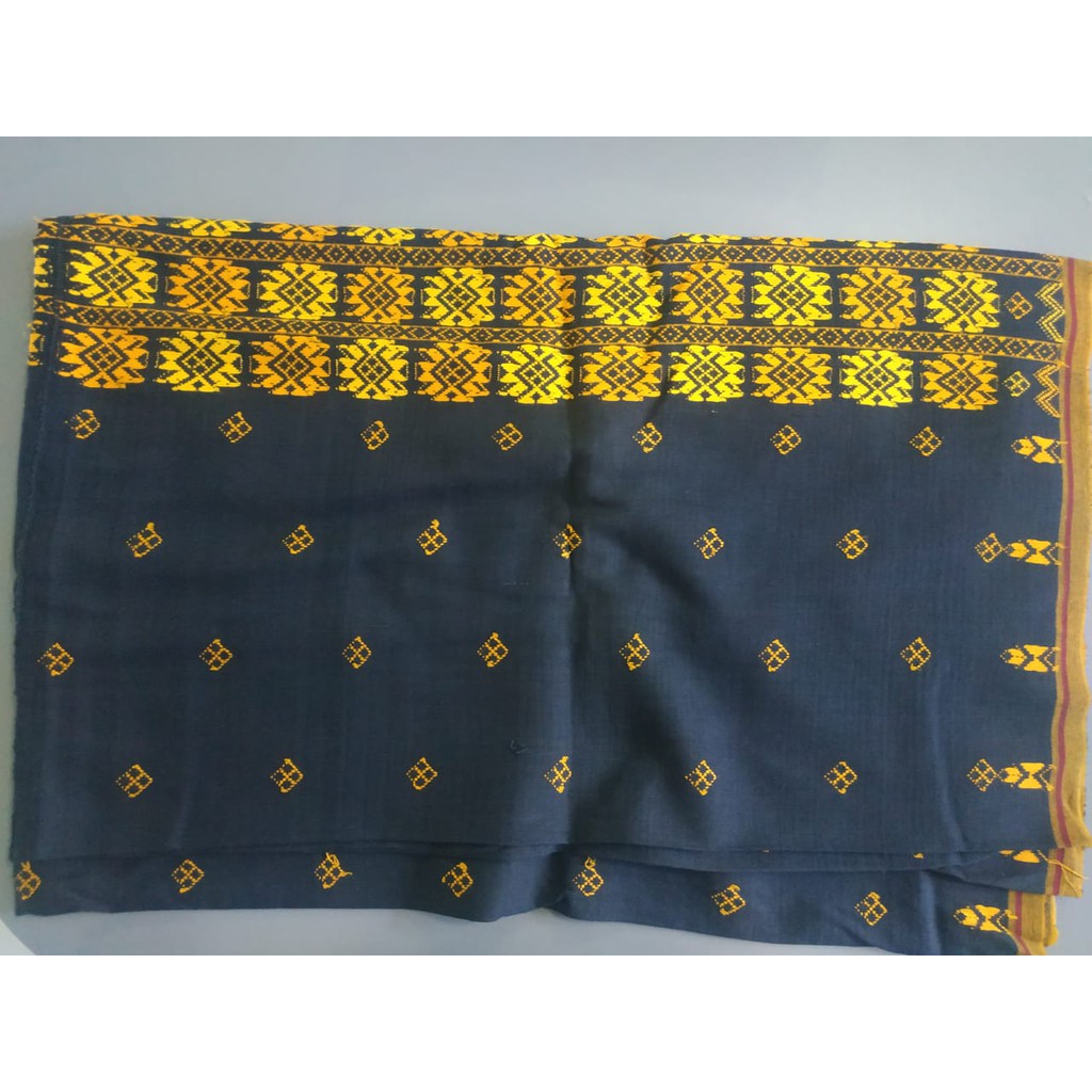 Jual Kain Tenun Alor (Corak Hitam Gold) | Shopee Indonesia