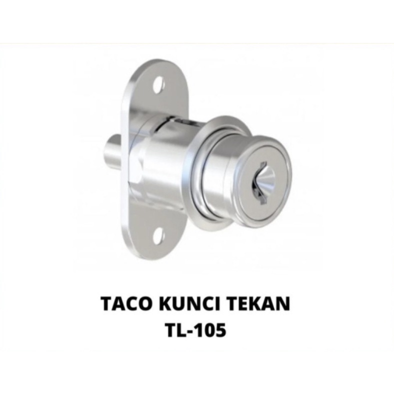 Jual Kunci Laci Tusuk Lemari Taco TL 105 Push Lock Bukan Kunci Mekar ...