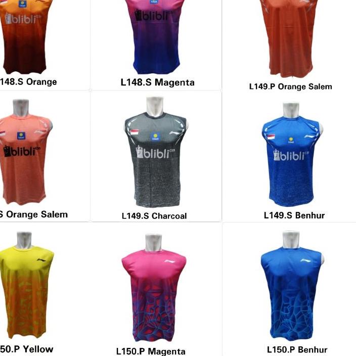 Jual Trend - Kaos Singlet Olahraga Badminton Bulutangkis Singlet ...