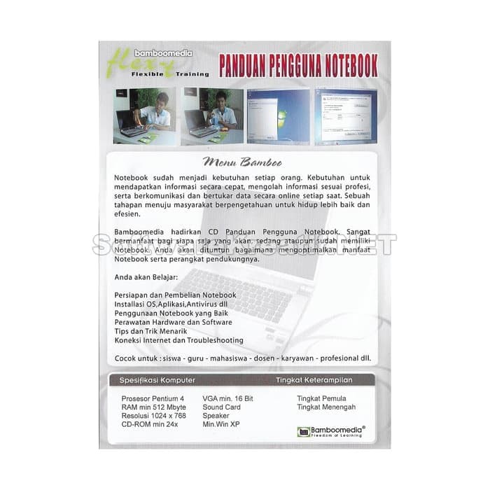 Jual Software Original Video Tutorial Panduan Pengguna Notebook Pc Cd