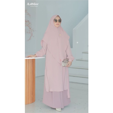 Jual Shafa Dress by Alhijaz ( SET KHIMAR) | Shopee Indonesia