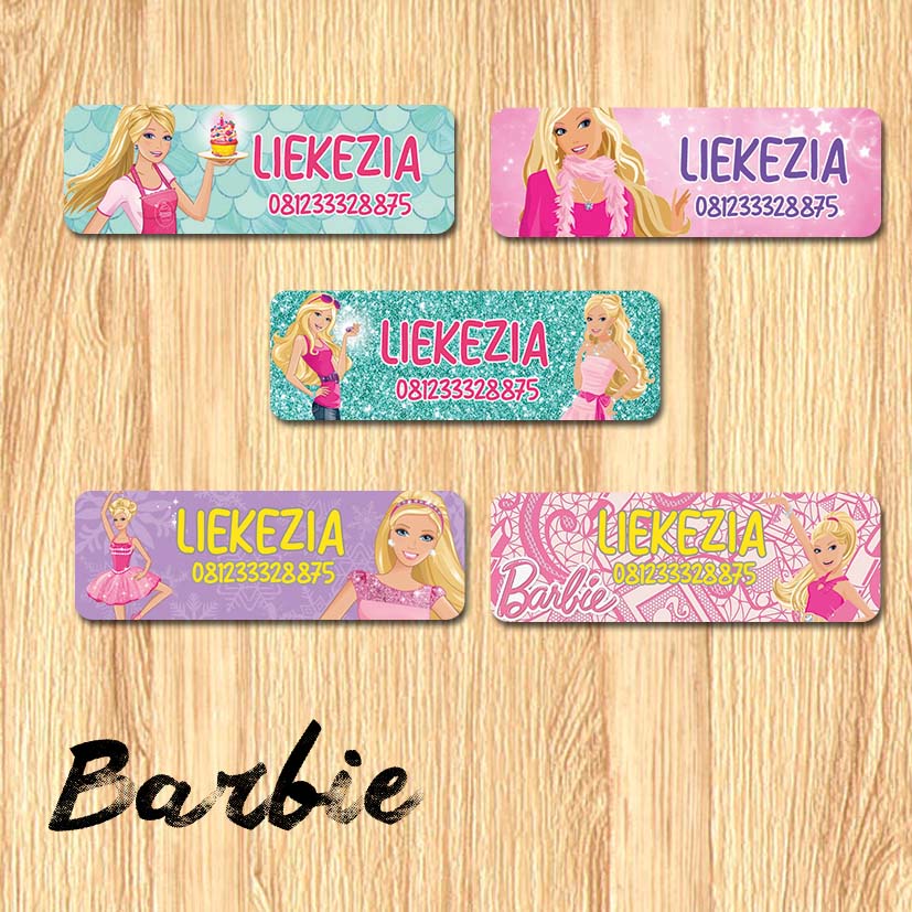 Jual STIKER LABEL NAMA BARBIE | Shopee Indonesia