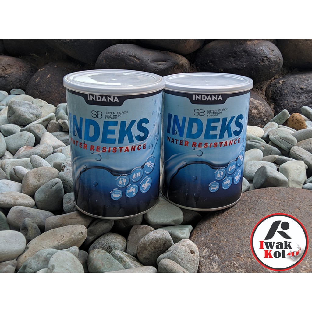 Jual Cat Kolam INDEKS/FLEXYCOAT WATERPONDING BLACK 2,5 KG SET CAT KOLAM IKAN KOI CAT AIR ...