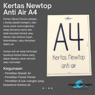 Jual Kertas Anti Air A4 | Kertas Newtop | Monsoon Indonesia Outdoor ...