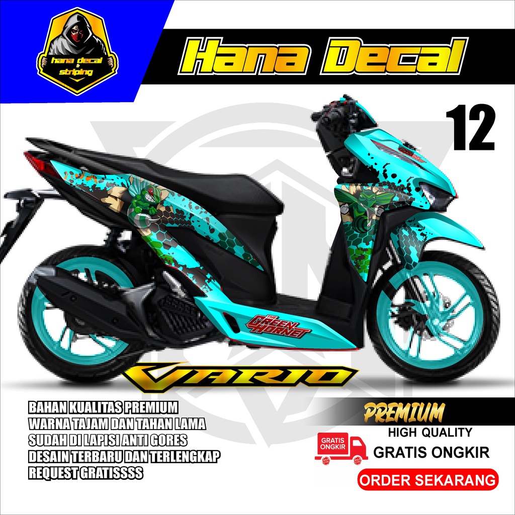 Jual decal stiker full body vario new 125 dan 150 desain baru 2022 kode ...