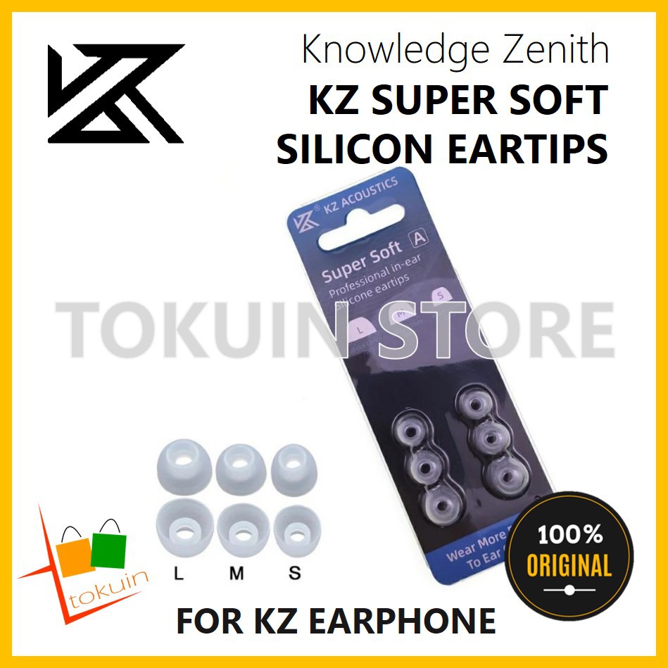 Jual KZ Super Soft Silicone Eartips Silikon Karet In Ear IEM Earphone ...