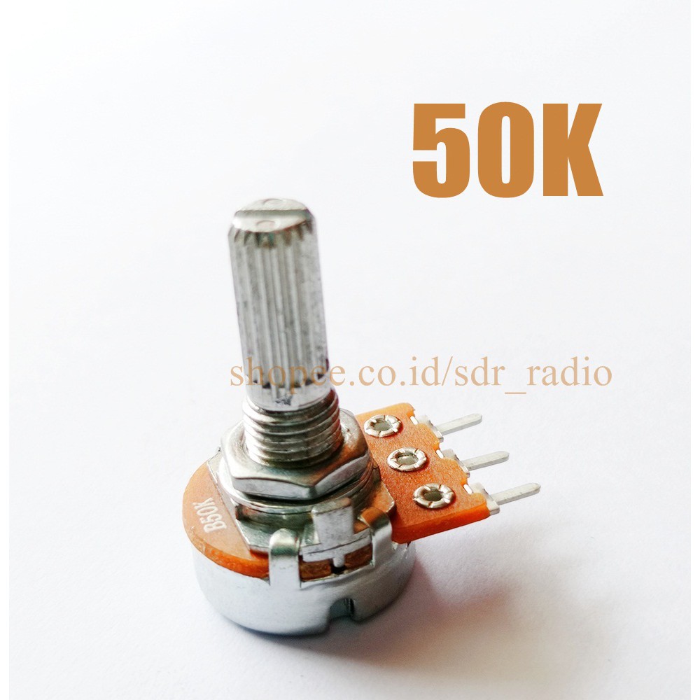 Jual Potensiometer 50K potensio 50 kilo Mono B50k potentiometer ...