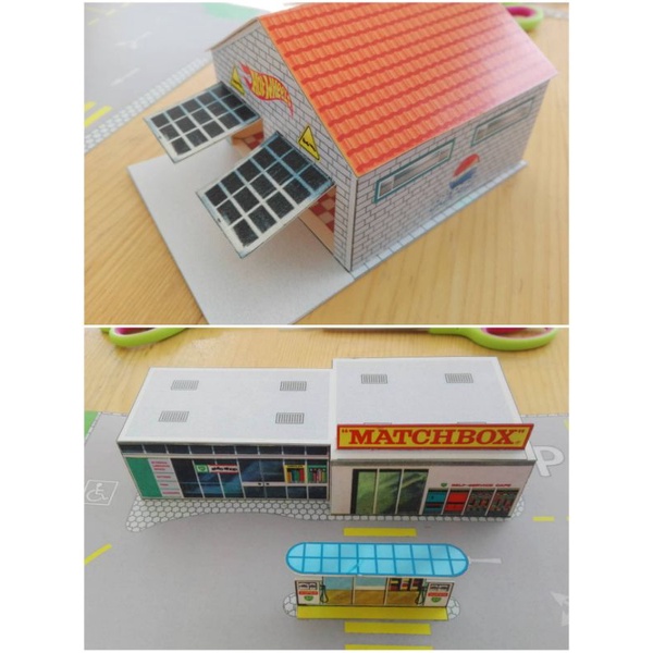 Jual DIY Papercraft Diorama Matchbox Gas Station | Shopee Indonesia