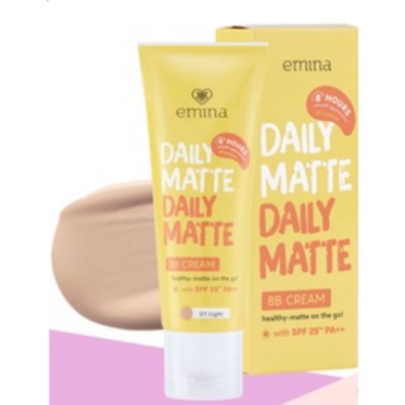 Jual Emina Daily Matte BB Cream With SPF 25 PA++ - Emina Daily Matte BB ...