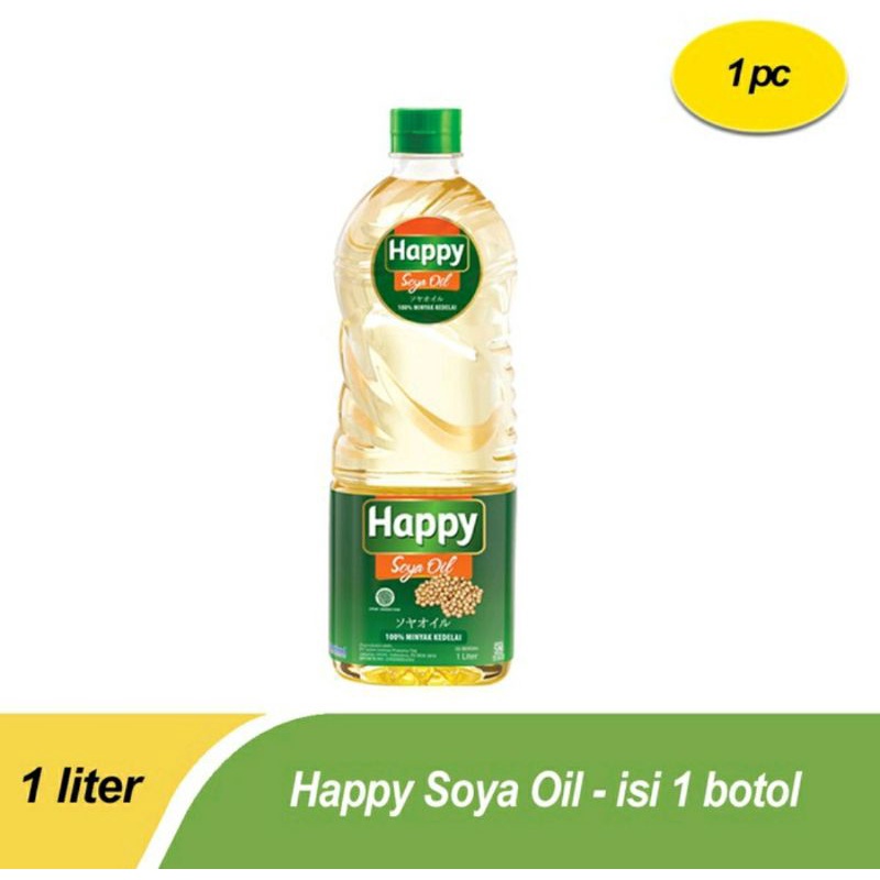 Jual Happy Soya Oil 1 liter | Shopee Indonesia