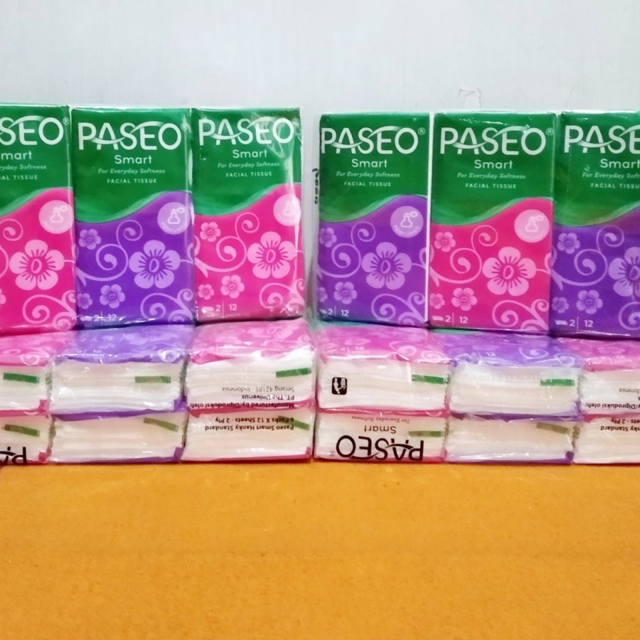 Jual Tissue Paseo | Kemasan kecil | Isi 12 sheets | 2 ply | 1 pc isi 6 ...