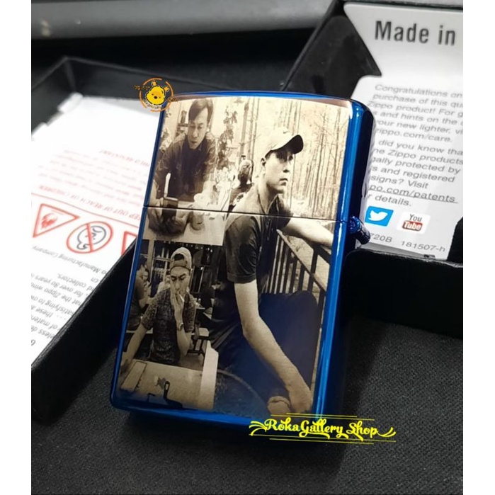 Jual zippo custom grafir foto wajah permanen custom muka custom foto ...