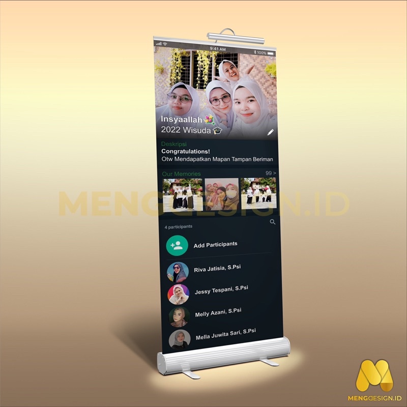 Jual X Y Banner Custom Murah Wisuda Sempro Usaha | Shopee Indonesia