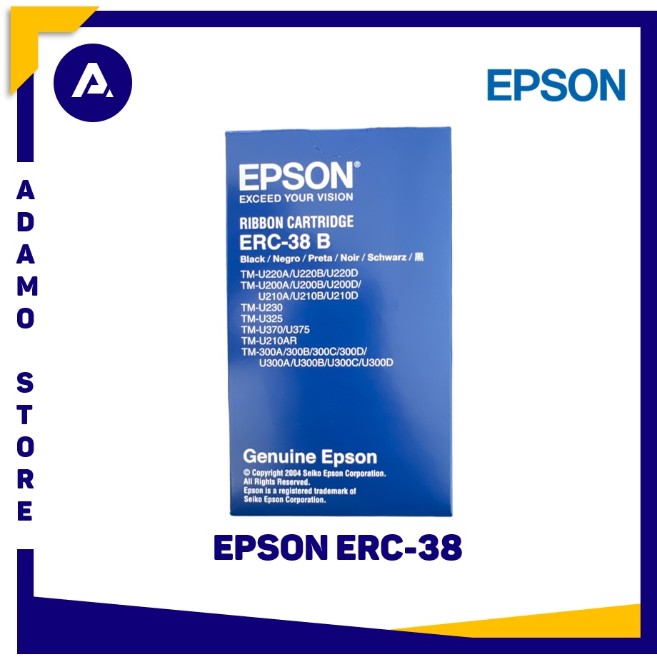 Jual Ribbon Cartridge Pita Tinta Epson ERC 38 B ERC-38B Original Black ...