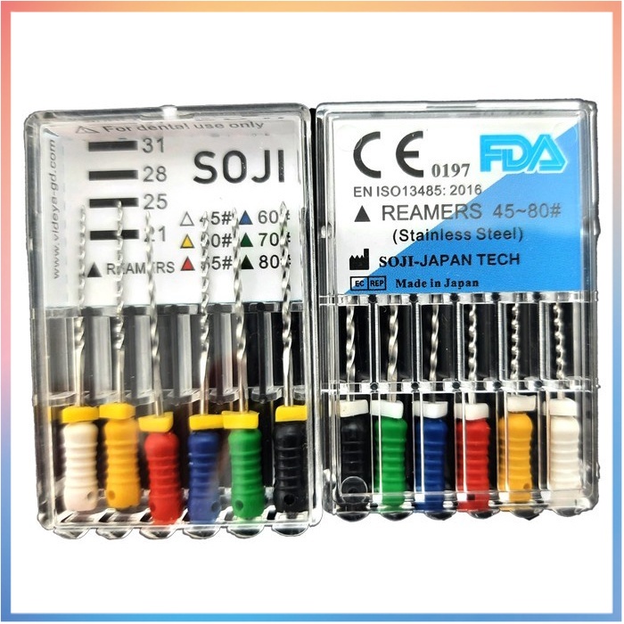 Jual Dental Jarum Endo Reamers Stainless Steel SS UKURAN #45-80 - 25 mm ...