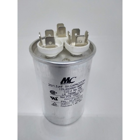 Jual KAPASITOR AC / CAPACITOR AC LG 3 KAKI 20/1,5 uF (MERK MC) 20/1,5 MIKRO | Shopee Indonesia