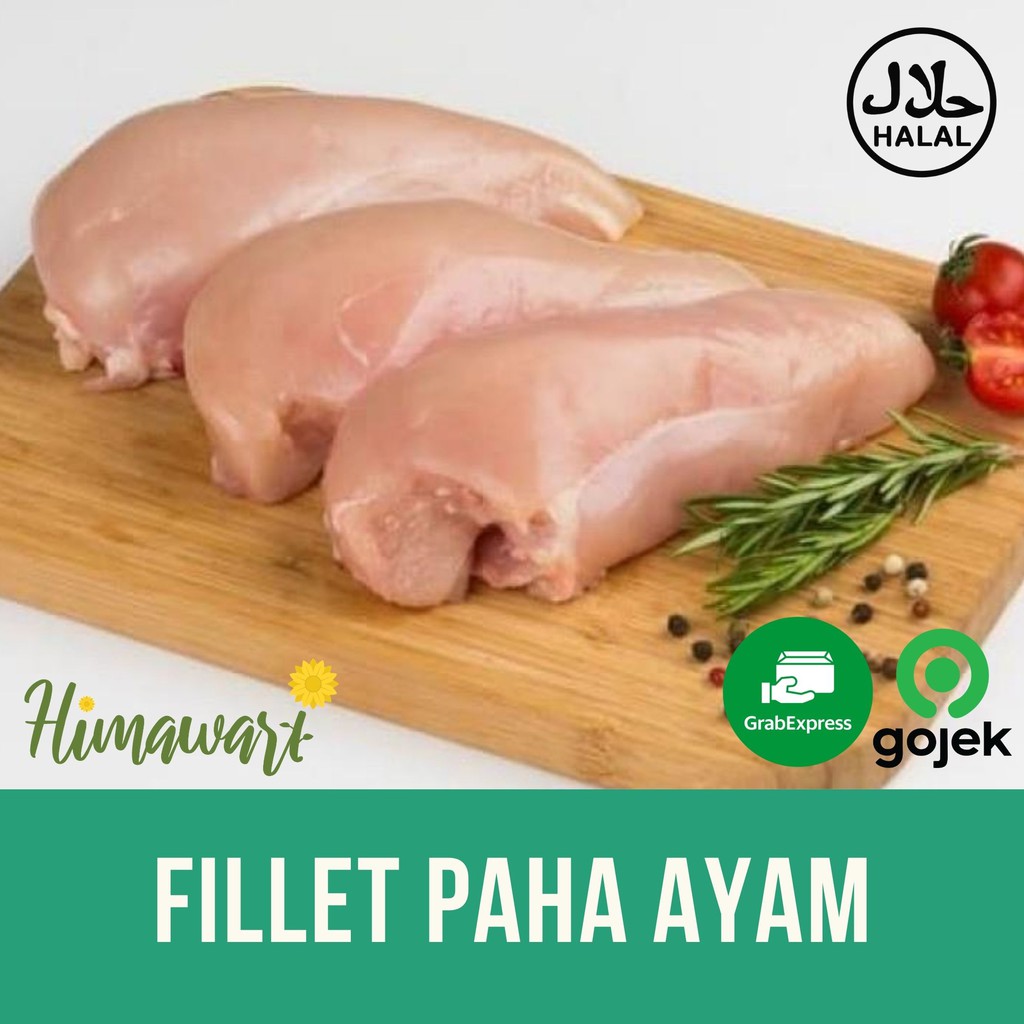 Jual FILLET PAHA AYAM / BONELESS PAHA AYAM SKINLESS - 1 Kg | Shopee ...
