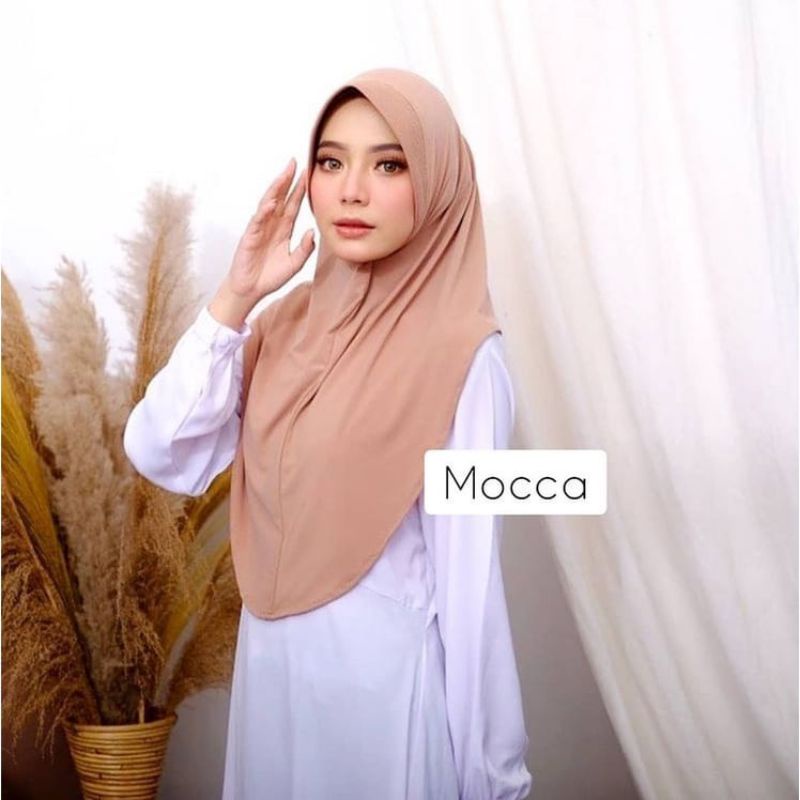 Jual Jilbab Khimar Pinguin Jersey / Bergo Instan Simpel / Kerudung Hijab Pet Antem | Shopee ...