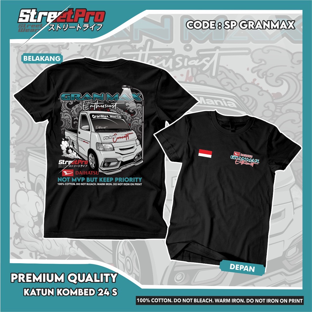 Jual Kaos Pickup L300 baju Driver Muda Mobil Granmax kaos truk katun ...