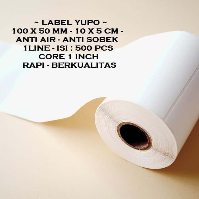 Jual Label Yupo 100x50mm - 100 x 50 mm - 10 x 5 cm - 4x2 inch promo ...
