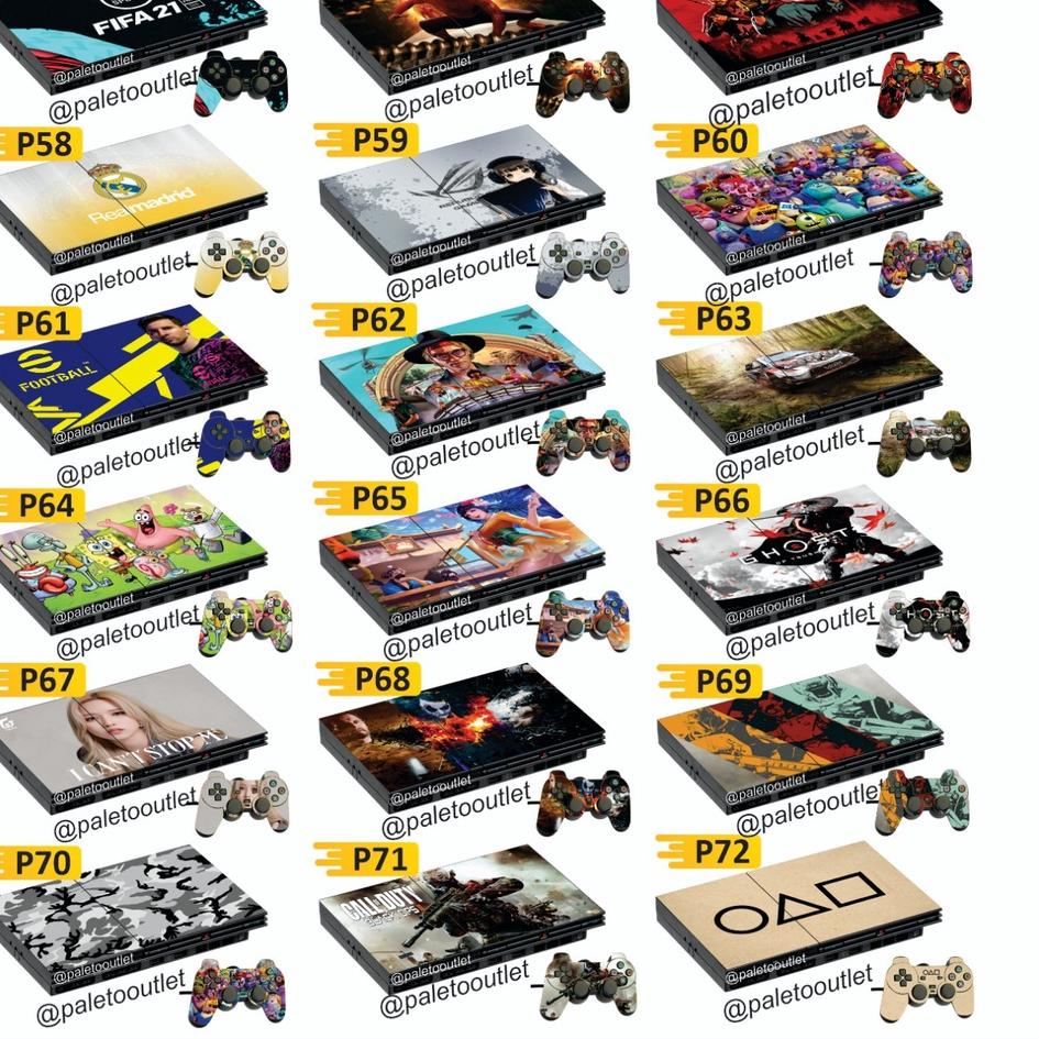 Jual New Stock Garskin stiker ps2 slim ps2 fat bisa request desain ...