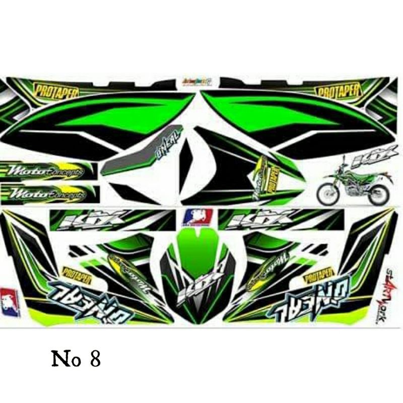 Jual STICKER / STIKER DECKAL / DECAL KLX 150 S - MONSTER - LIS COVER ...