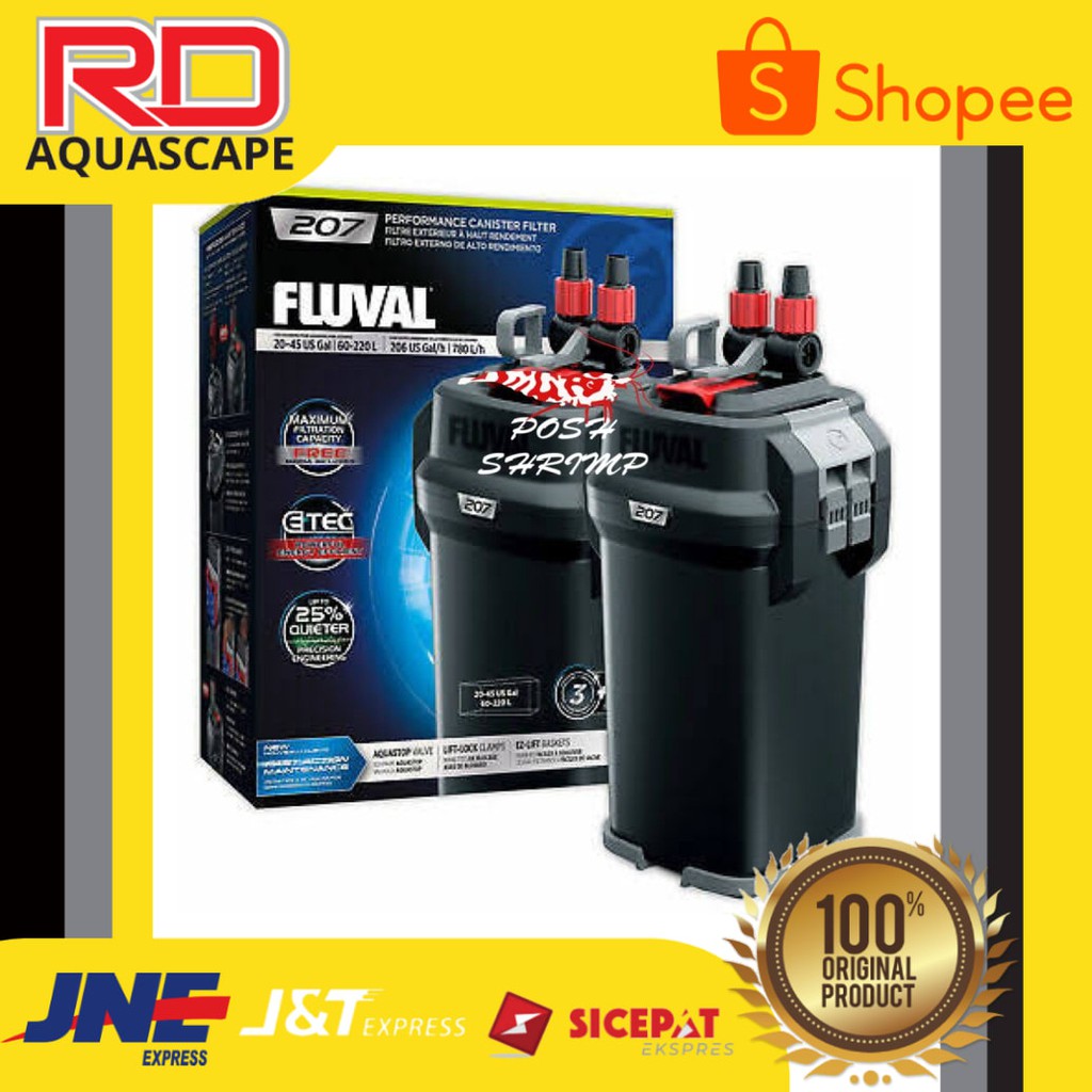 Jual Fluval 207 External Canister Filter ORIGINAL-GARANSI | Shopee ...