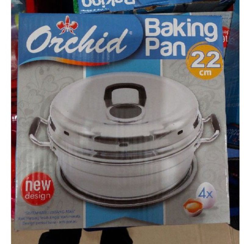 Jual Orchid Baking Pan 22 Cm 4 Telur | Shopee Indonesia