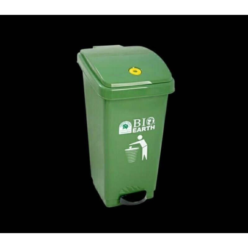 Jual Green leaf 2160 kotak Tempat Sampah injak Dengan tutup Bio step on Dustbin | Shopee Indonesia