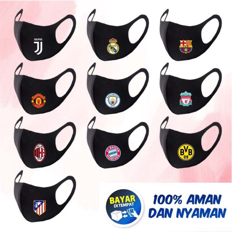 Jual Masker Scuba Motif Club Bola Foot Ball Murah | Shopee Indonesia
