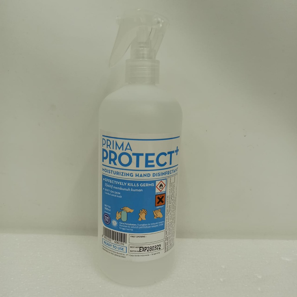Jual Prima Protect Hand Disinfectant / Hand Sanitizer 500ml | Shopee ...