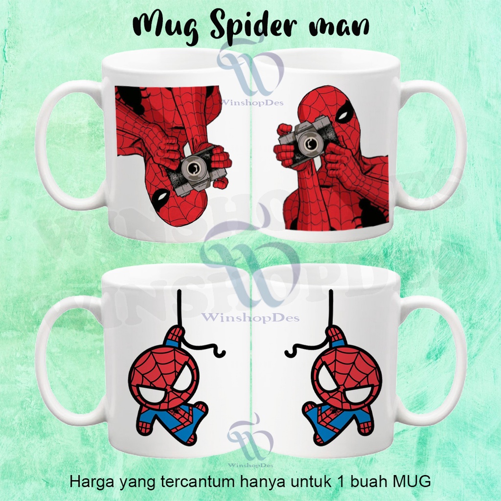 Jual MUG SPIDER MAN / MUG SPIDERMAN / MUG UNIK / MUG CUSTOM(PALING ...