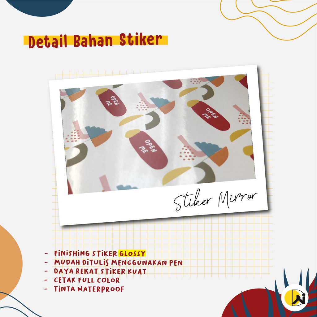 Jual [MINIM 30 PCS] Sticker Segel Box / Stiker Segel Box Custom ...