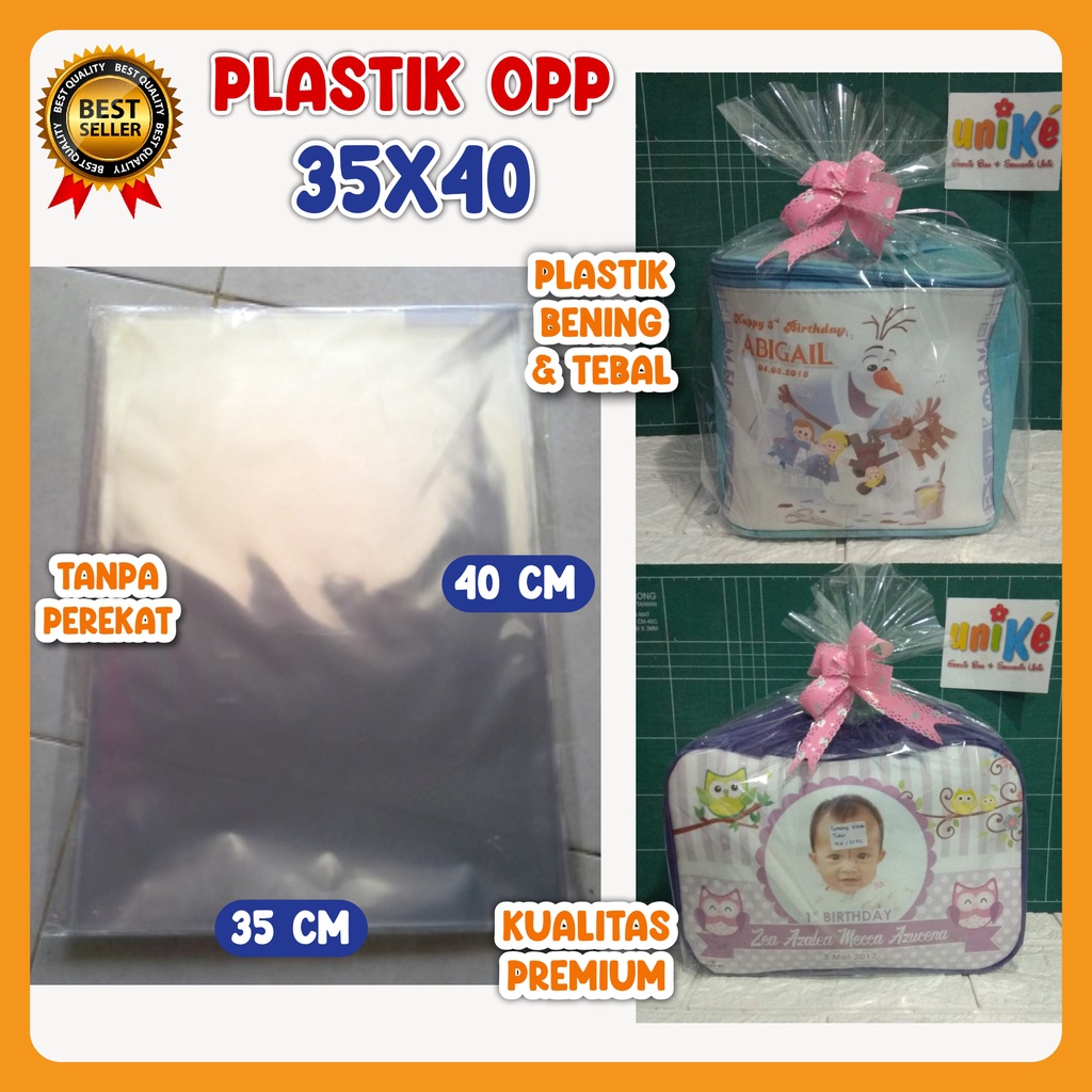 Jual 35x40 Plastik OPP Kaca Plastik Parcel Bening Plastik Souvenir ...