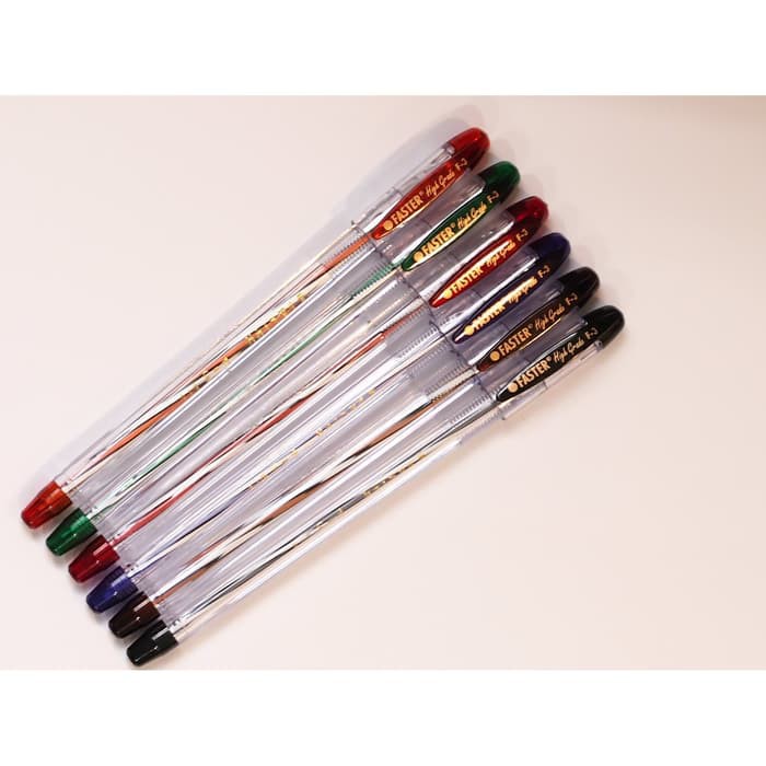 Jual Faster Ballpoint/ Pulpen F3, 0.5mm- Black &Blue-satuan-batangan ...