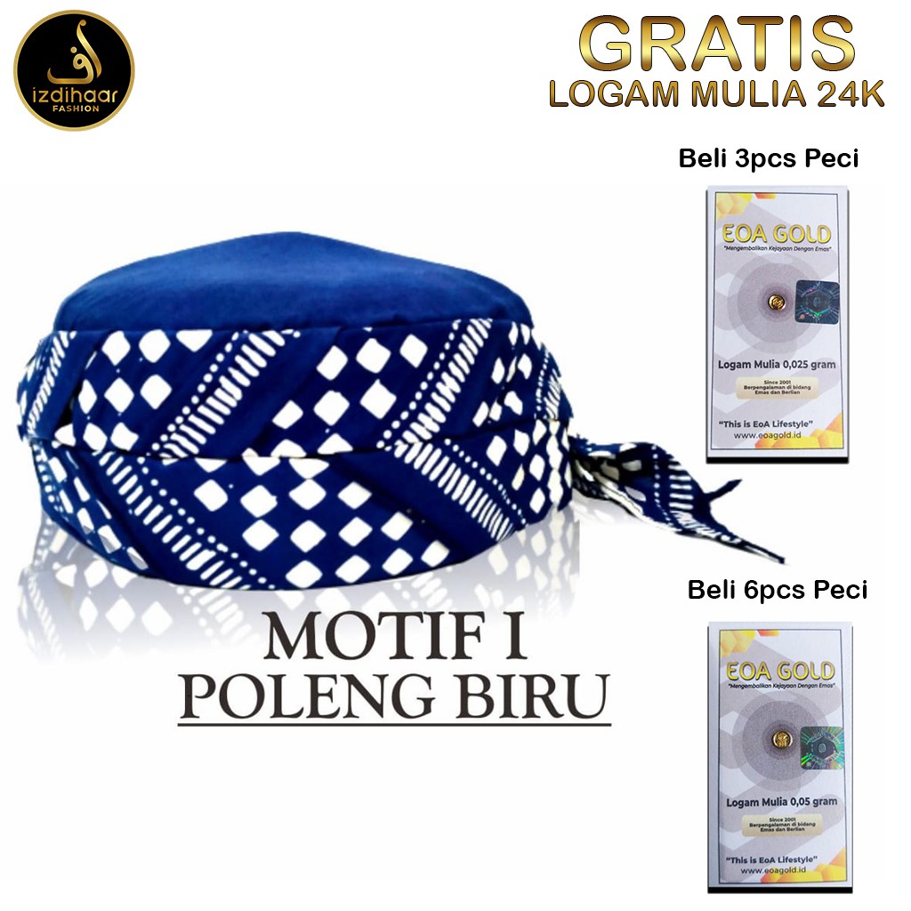 Jual Peci Batik Jogokariyan Udeng Songkok Kopiah Batik Khas Jogja Motif ...