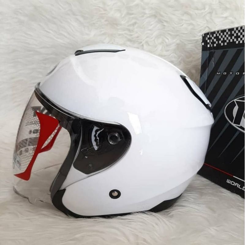Jual HELM KYT KYOTO WHITE ORIGINAL HELM KYT KYOTO ORIGINAL HELM KYT ...