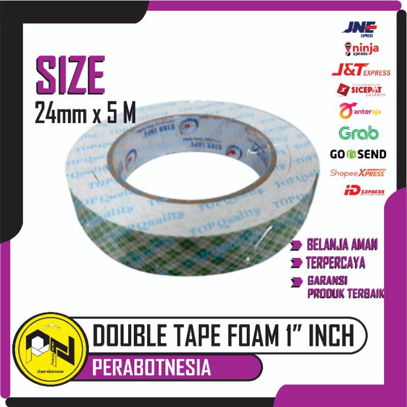 Jual ISOLASI SOLASI DOUBLE FOAM TAPE PEREKAT BATIK BUSA PUTIH | Shopee ...
