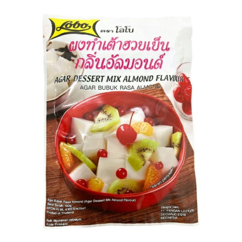 Jual LOBO ALMOND PUDING / AGAR ALMOND / AGAR DESSERT MIX ALMOND FLAVOUR ...