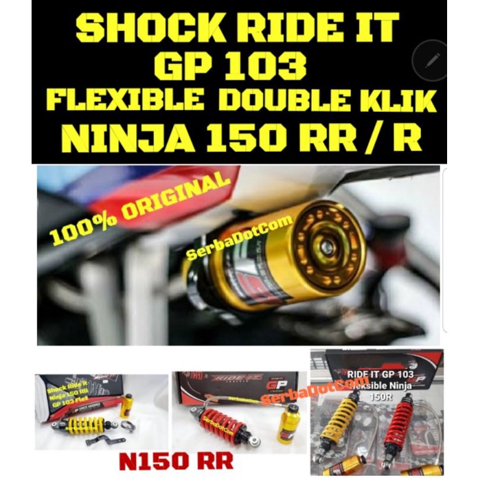 Jual SHOCK RIDE IT NINJA 150 RR R NINJA150 150R 150RR KRR KR 150 SS S KR150 TABUNG PISAH GP 103 ...