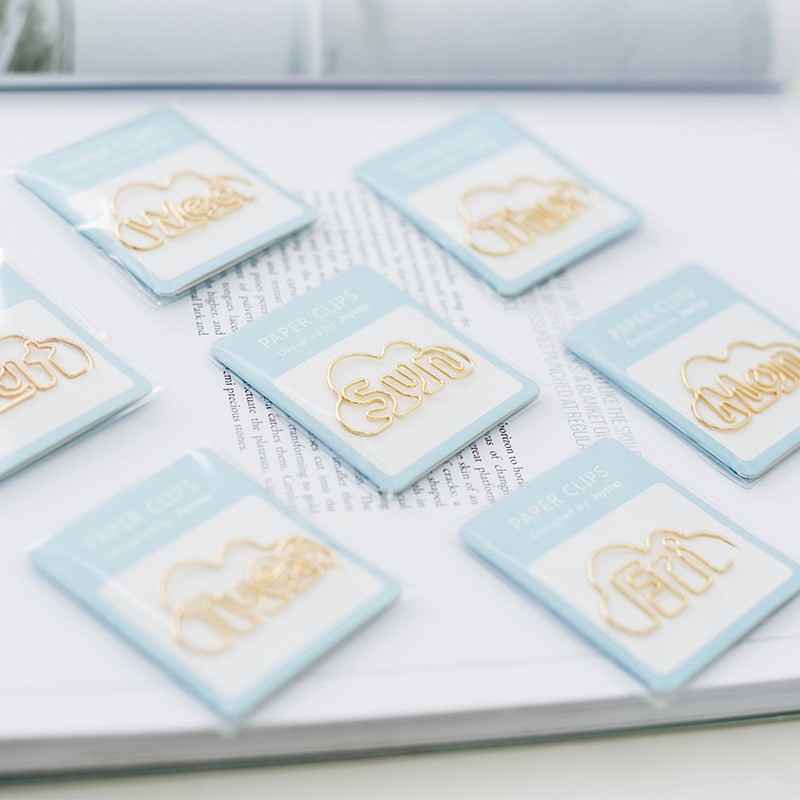 Jual Days of the Week Deco Paper Clip (Klip Kertas) | Shopee Indonesia