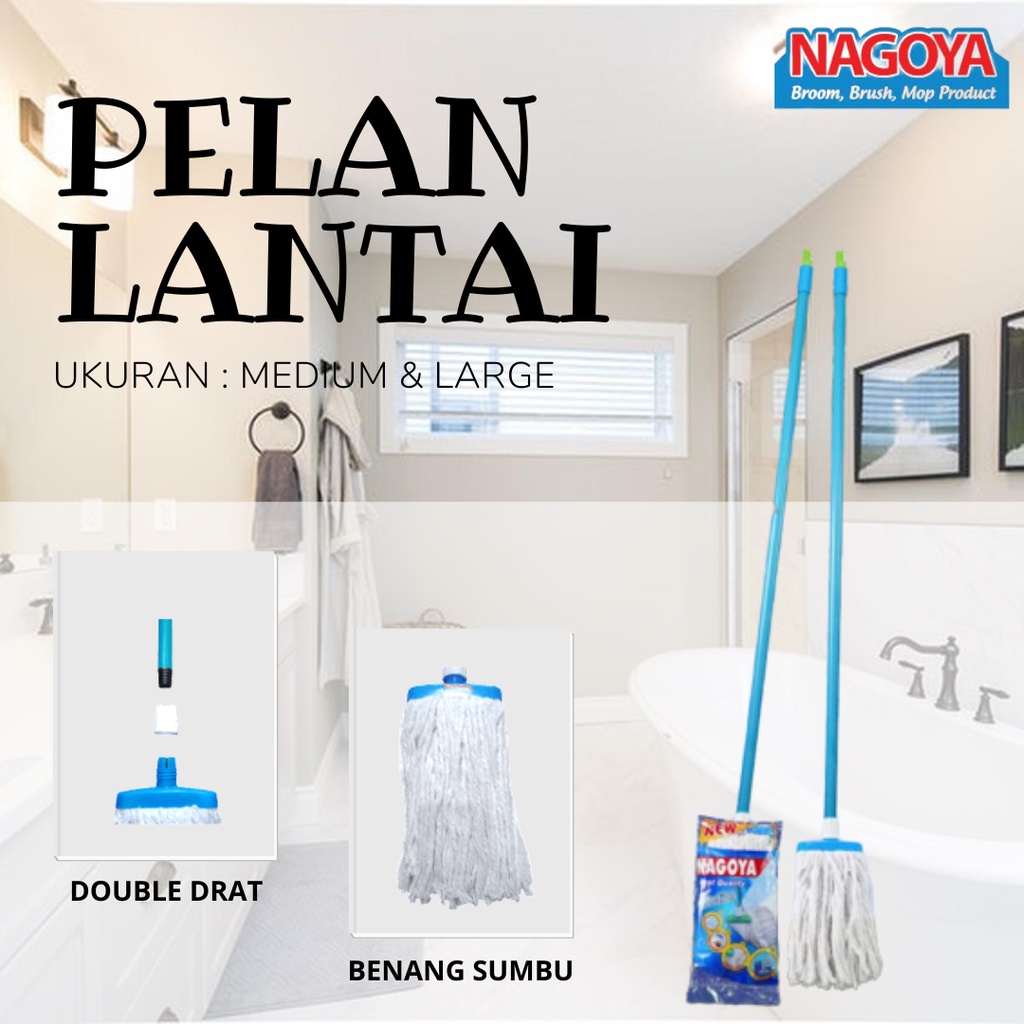 Jual Pel Lantai Nagoya Size Medium & Large Pelan Lantai Pel Nagoya ...