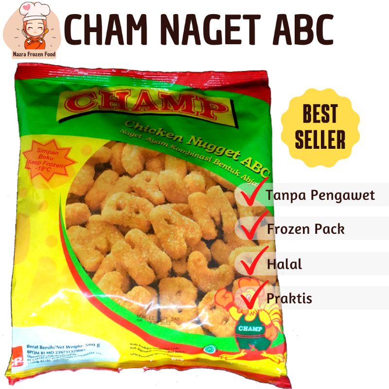 Jual CHAMP Nugget Ayam Chicken Nugget Abc Naget Ayam 250gr | Shopee ...