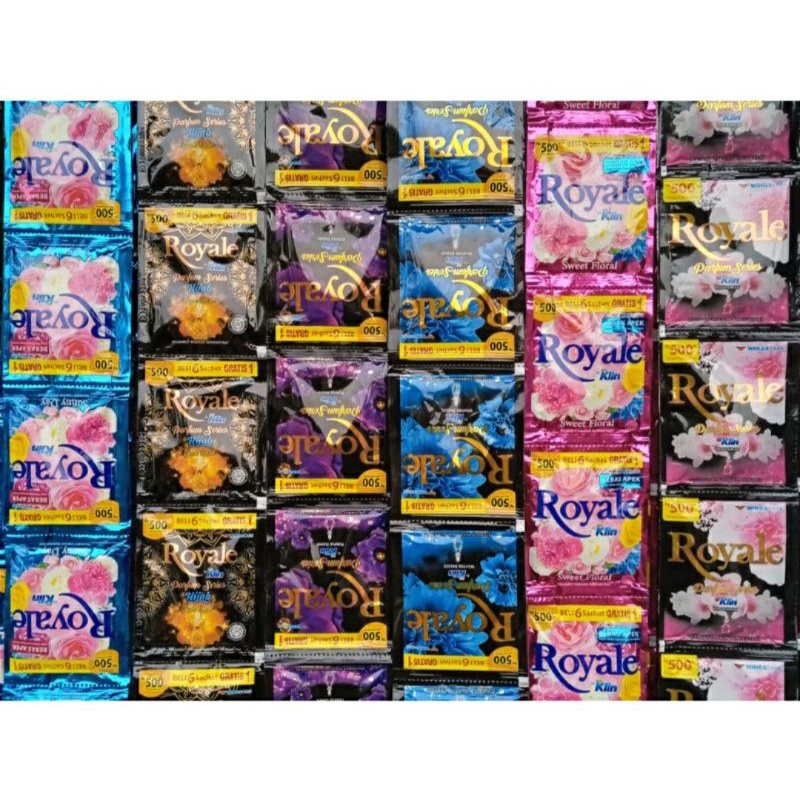 Jual ROYALE SACHET 13ML/PEWANGI PAKAIAN GROSIR/ROYALE SACHET 12 RENTENG ...