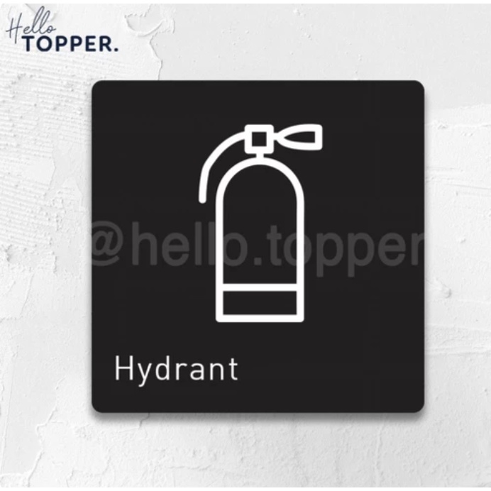Jual Sign Akrilik Hydrant Print | Sign Board Akrilik | Sign UV Print ...