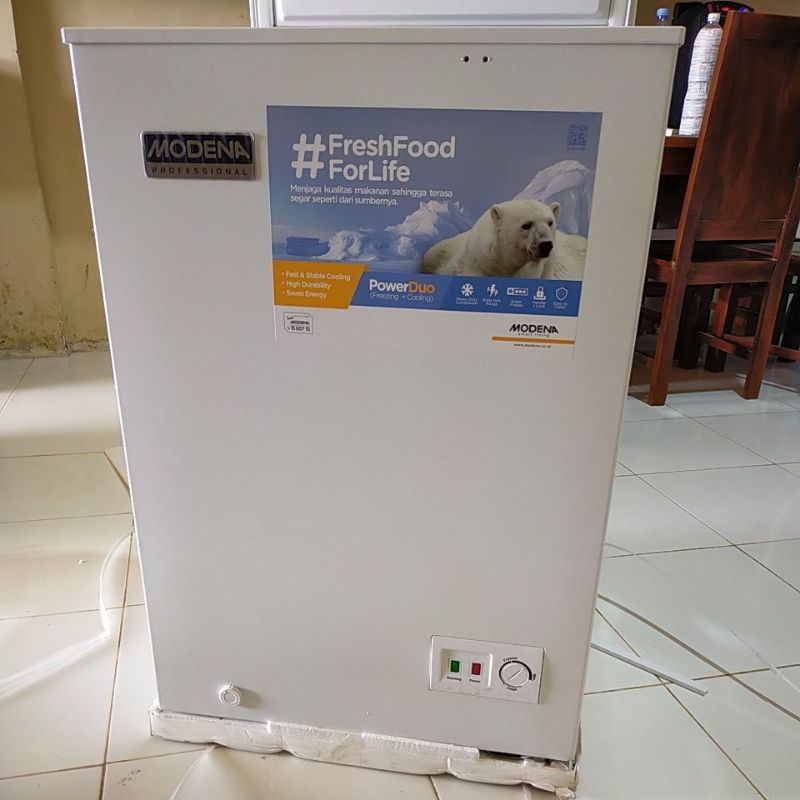 Jual CHEST FREEZER MODENA 100Liter MD-0106W | Shopee Indonesia