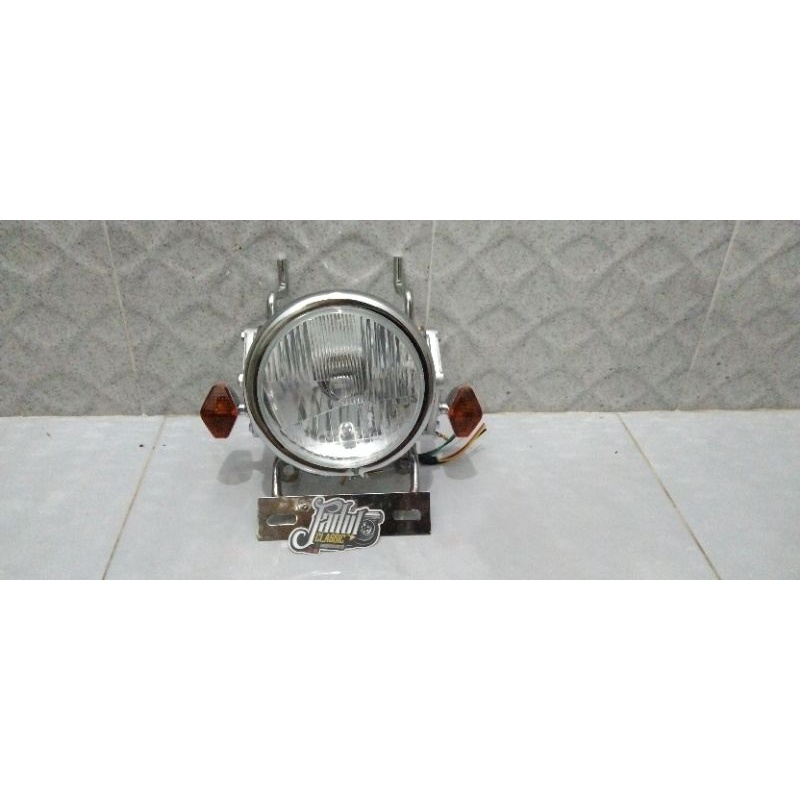 Jual Lampu depan autopal pesek headlamp autopal H4 lampu depan cb gl ...