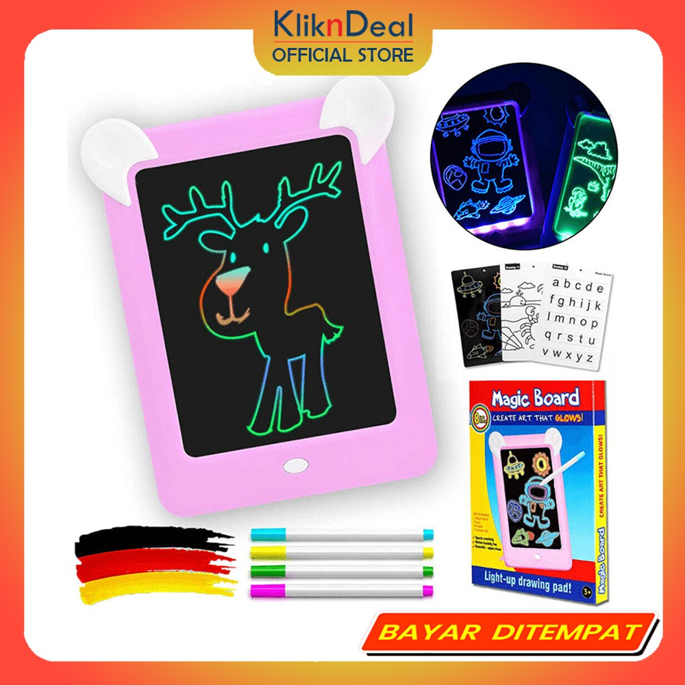 Jual Mainan Anak Magic Sketchpad - Magic Board LED - Magic Drawing Pad ...