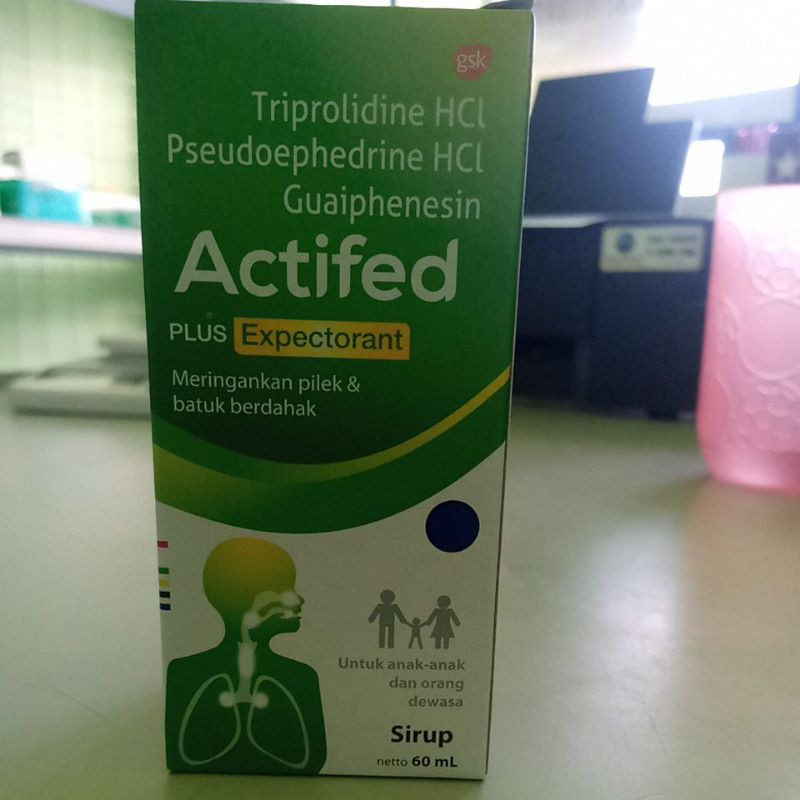 Jual ACTIFED PLUS EXPECTORANT SIRUP 60 ML | Shopee Indonesia