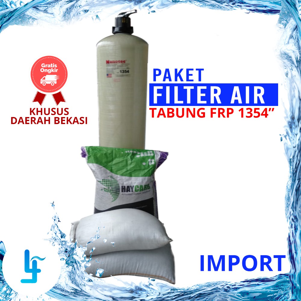Jual Paket Tabung Filter Air FRP 1354'' Plus Isi Media Import | Shopee ...